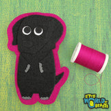 Max the Black Lab - Dog Iron On or Sew On Patch - Little World of Beasts