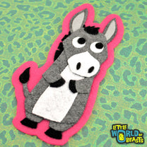 Esperanza the Donkey - Farm Animal Patch - Sew On or Iron On - Little ...