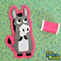 Esperanza the Donkey - Farm Animal Patch - Sew On or Iron On - Little ...