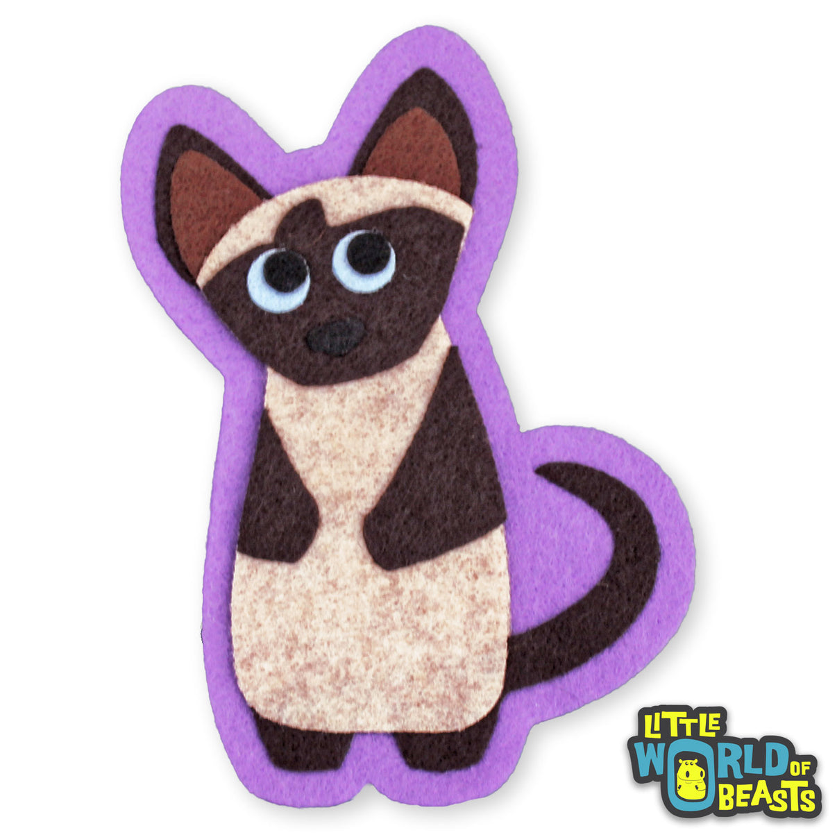 Genevieve the Siamese - Felt Cat Applique Patch – Little World of Beasts